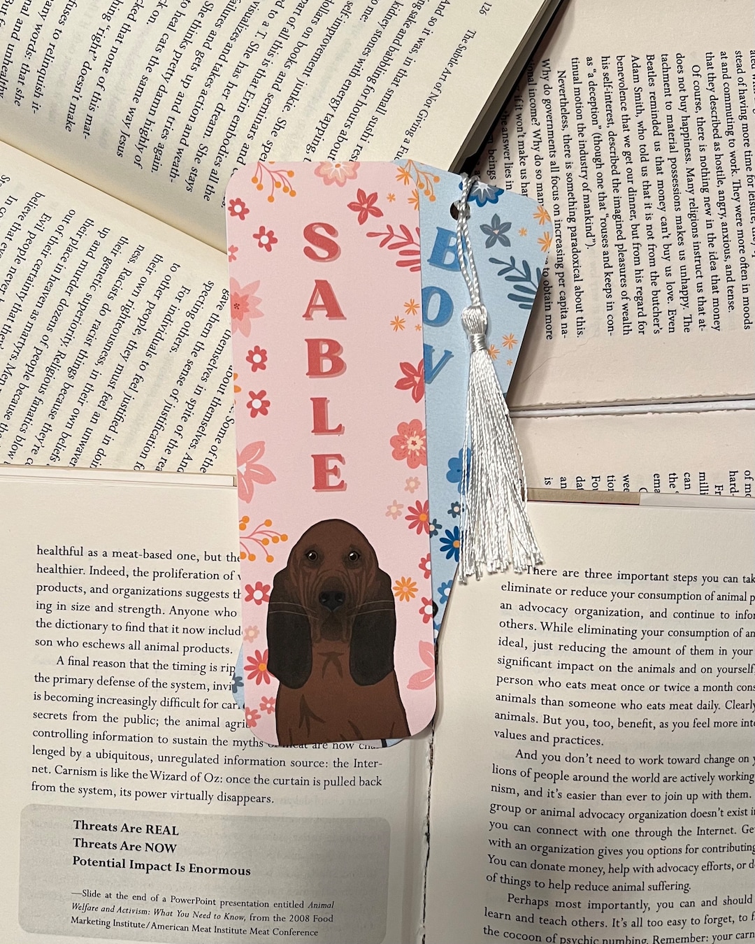 Custom Bloodhound Bookmark | Custom Pet Bookmark | Pet Bookmark | Dog ...