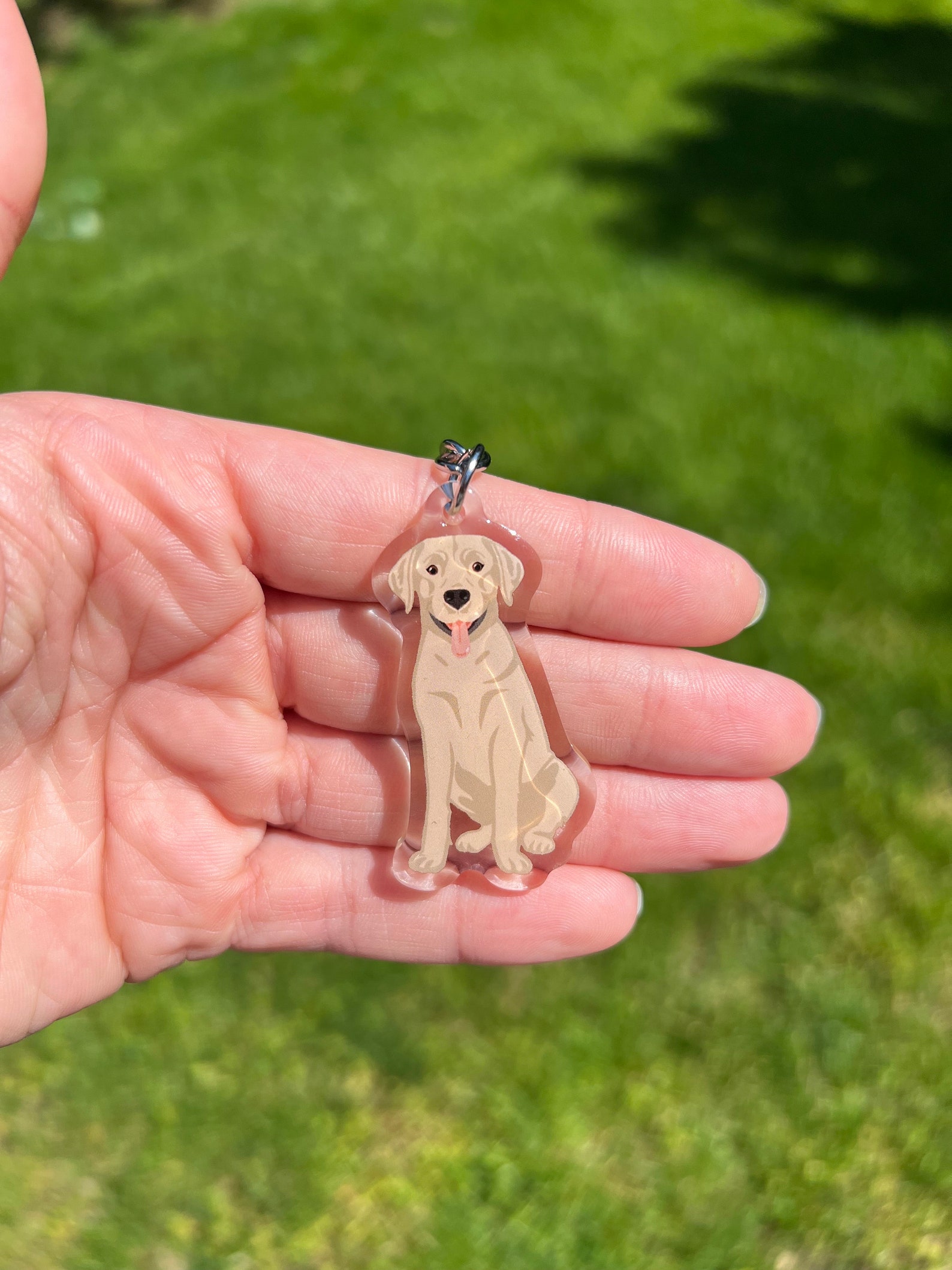 Labrador Retriever Dog Keychain | Cute Dog Gift | Pet Breed Keyring - Etsy