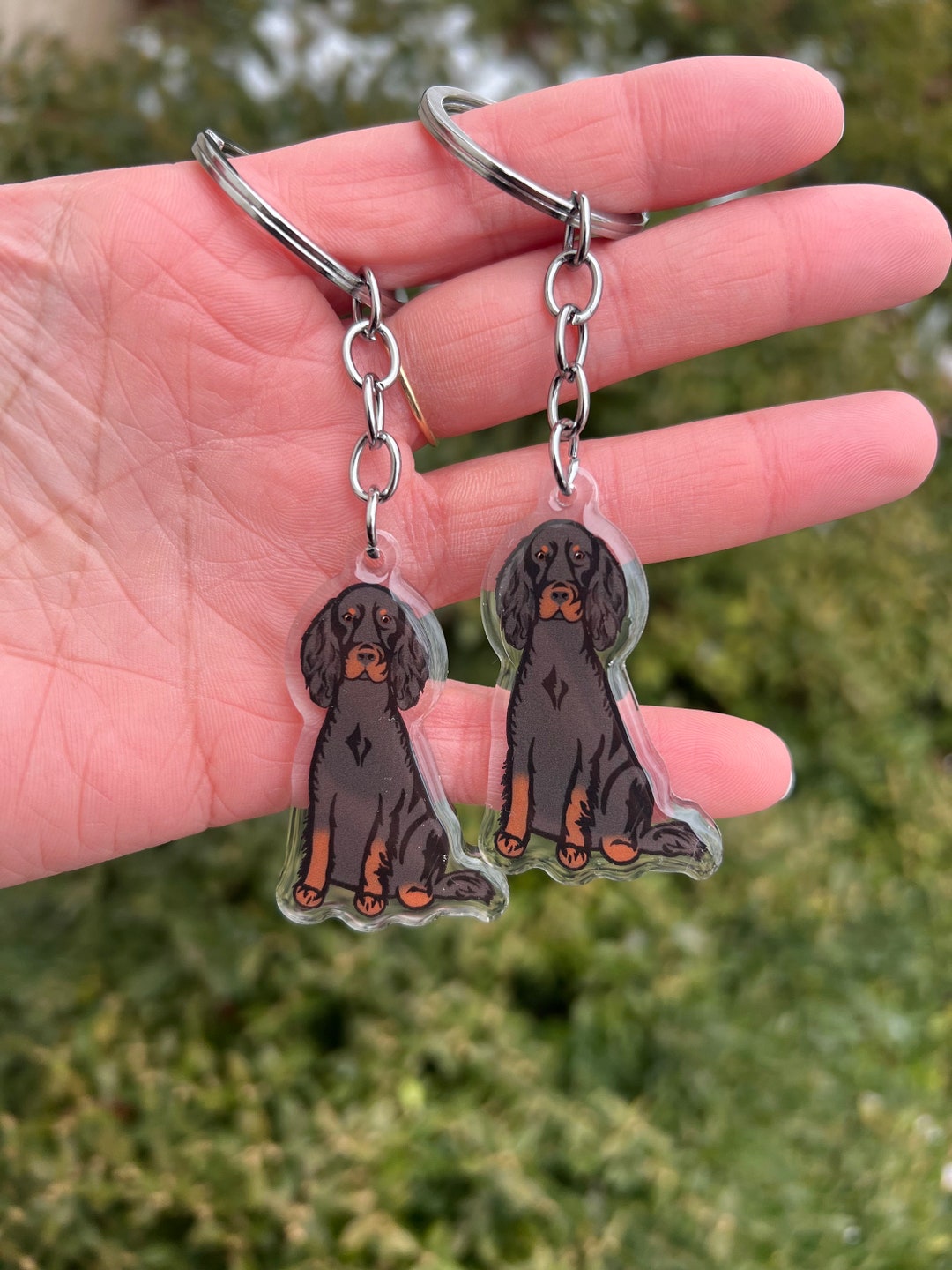 Gordon Setter Acrylic Dog Breed Keychain - Etsy