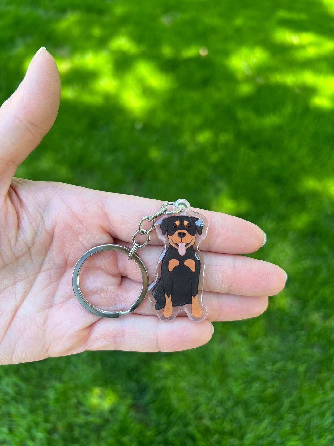 Rottweiler Keychain - Etsy