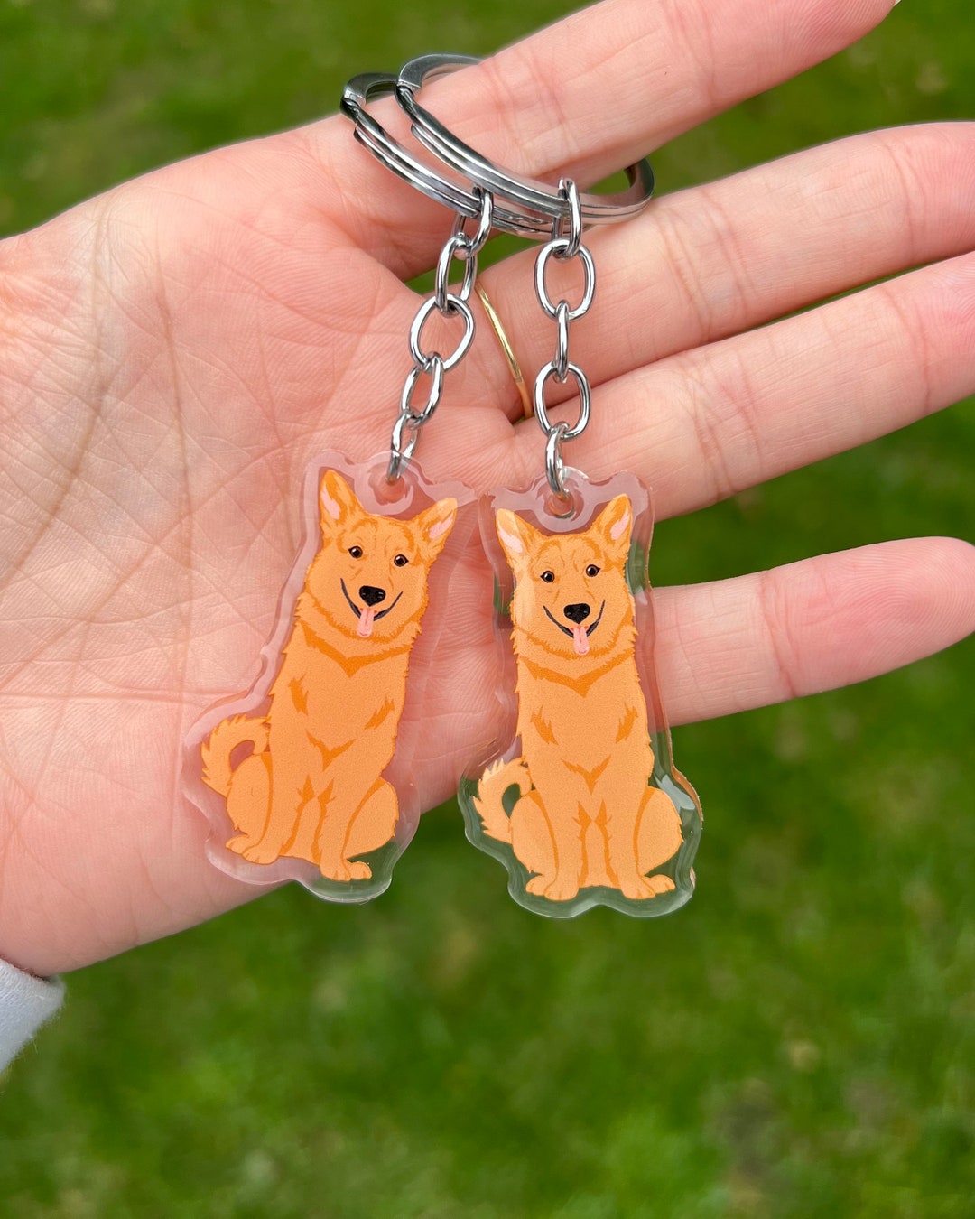 Finnish Spitz Acrylic Dog Breed Keychain - Etsy