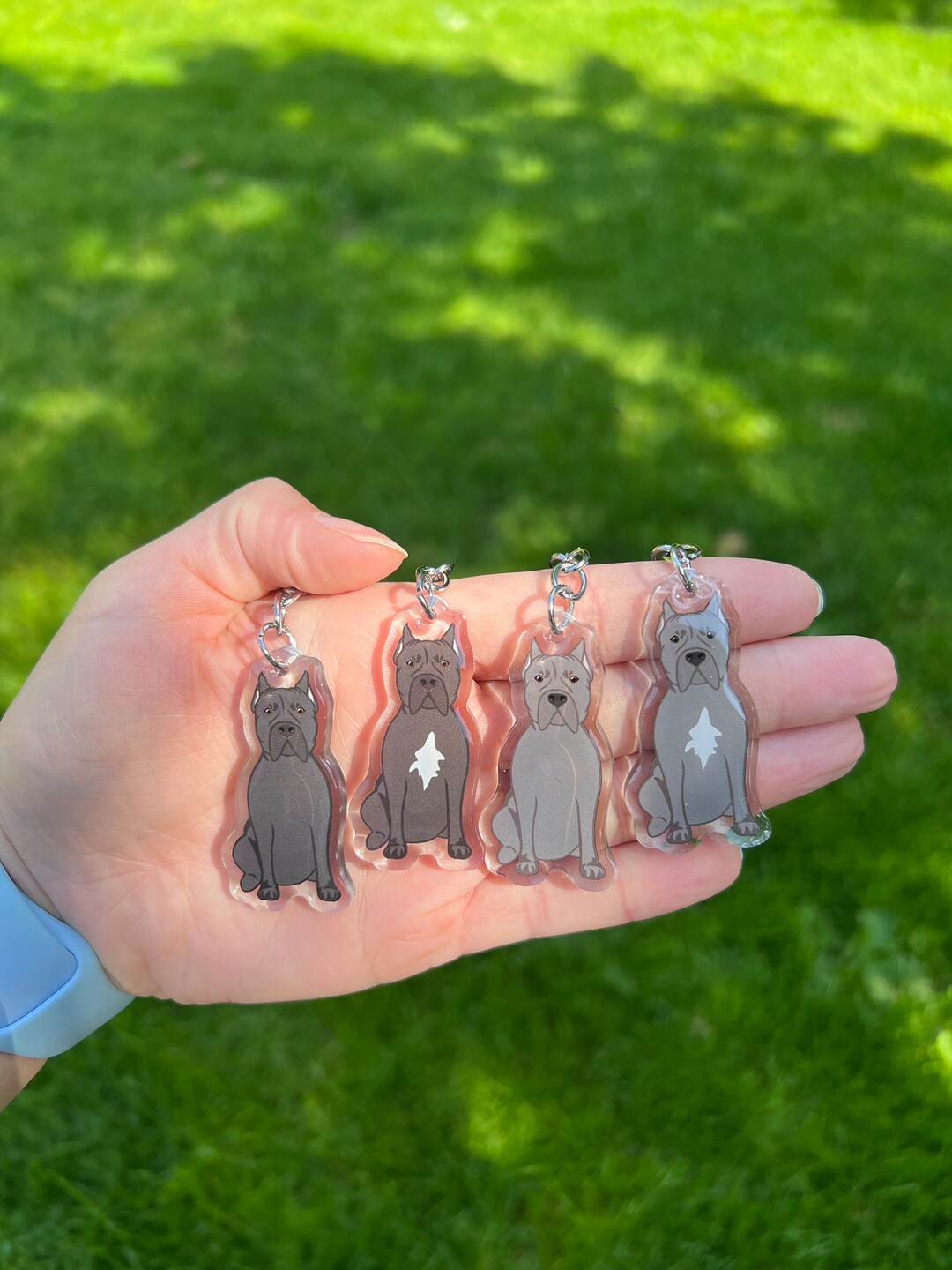 Cane Corso Dog Keychain | Cute Dog Gift | Pet Breed Keyring - Etsy