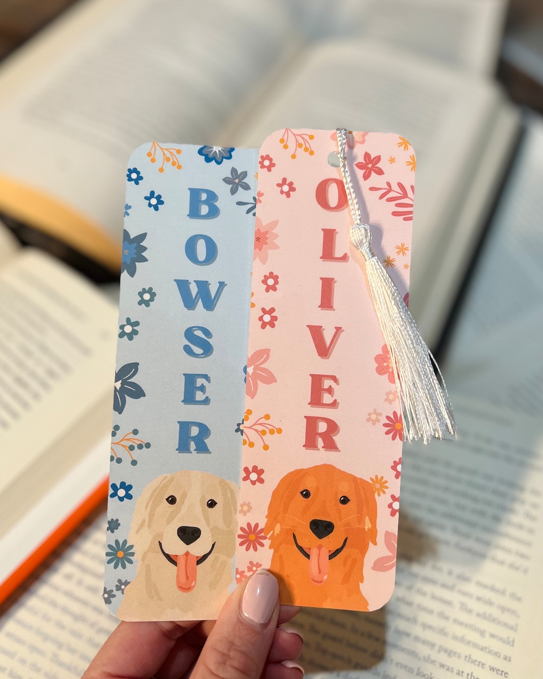 Custom Golden Retriever Bookmark | Custom Pet Bookmark | Dog Bookmark ...