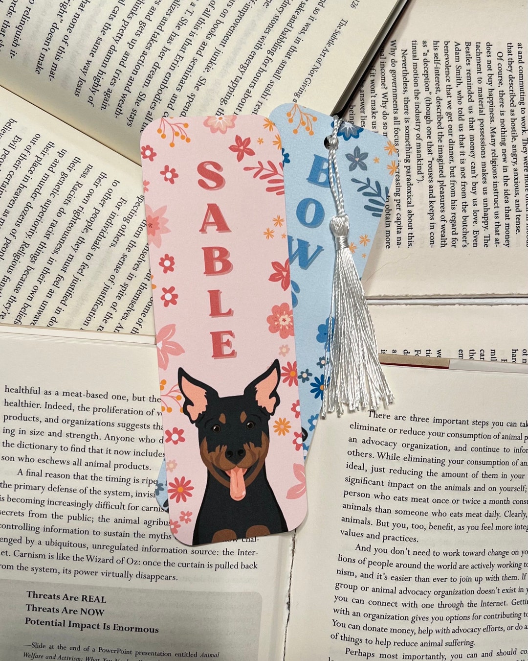Custom Australian Kelpie Bookmark Custom Pet Bookmark Dog Bookmark ...