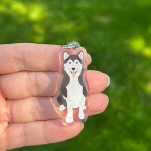 Siberian Husky Keychain - Etsy