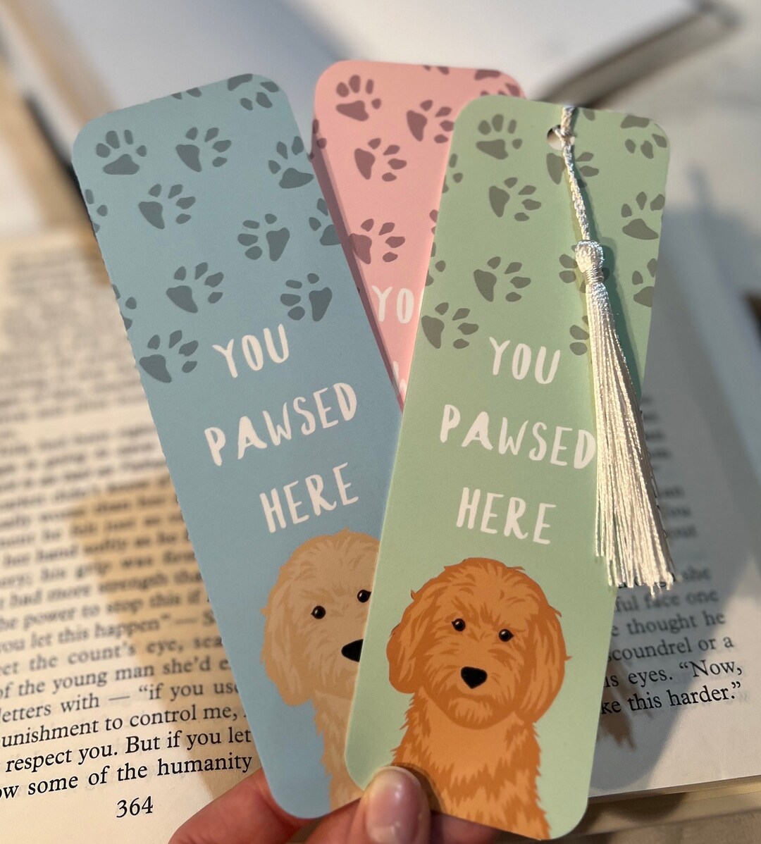 Custom Goldendoodle Bookmark | Custom Pet Bookmark | Pet Bookmark | Dog ...
