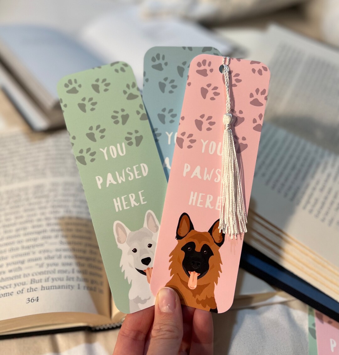 Custom German Shepherd Bookmark | Custom Pet Bookmark | Dog Bookmark ...