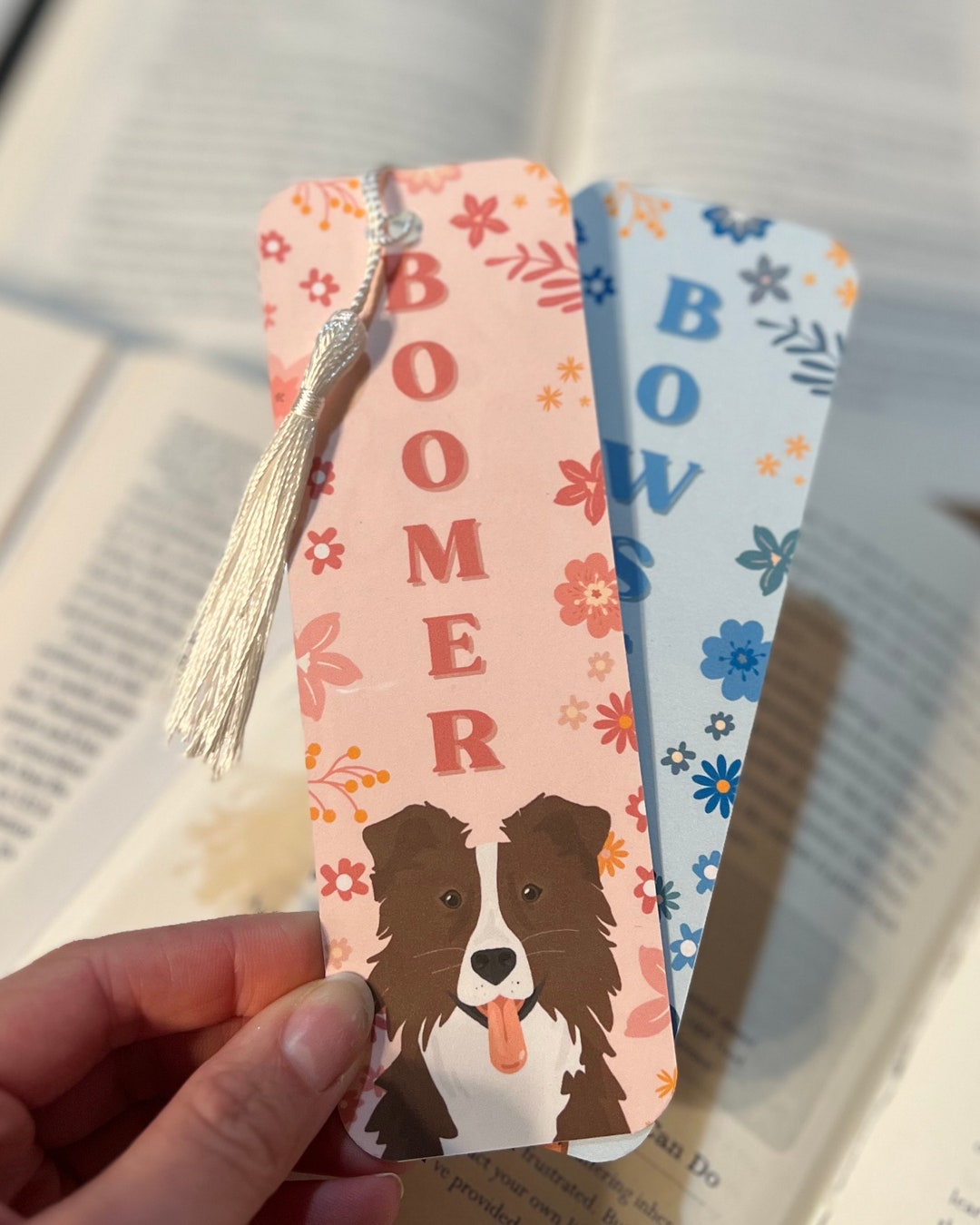 Custom Border Collie Bookmark | Custom Pet Bookmark | Pet Bookmark ...
