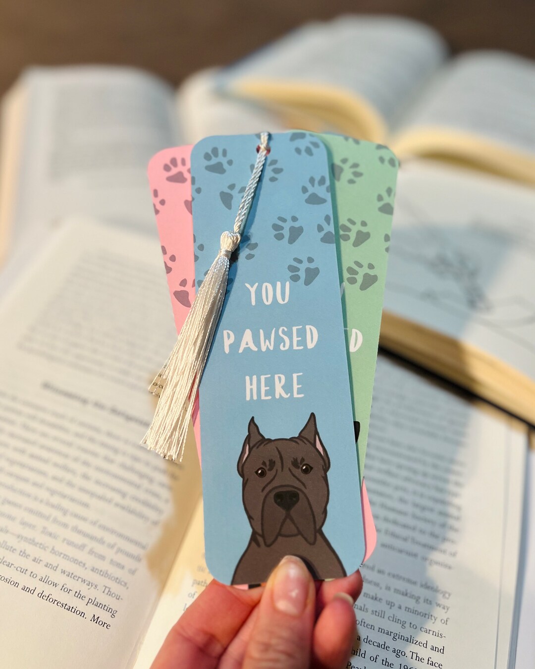 Custom Cane Corso Bookmark | Custom Pet Bookmark | Pet Bookmark | Dog ...