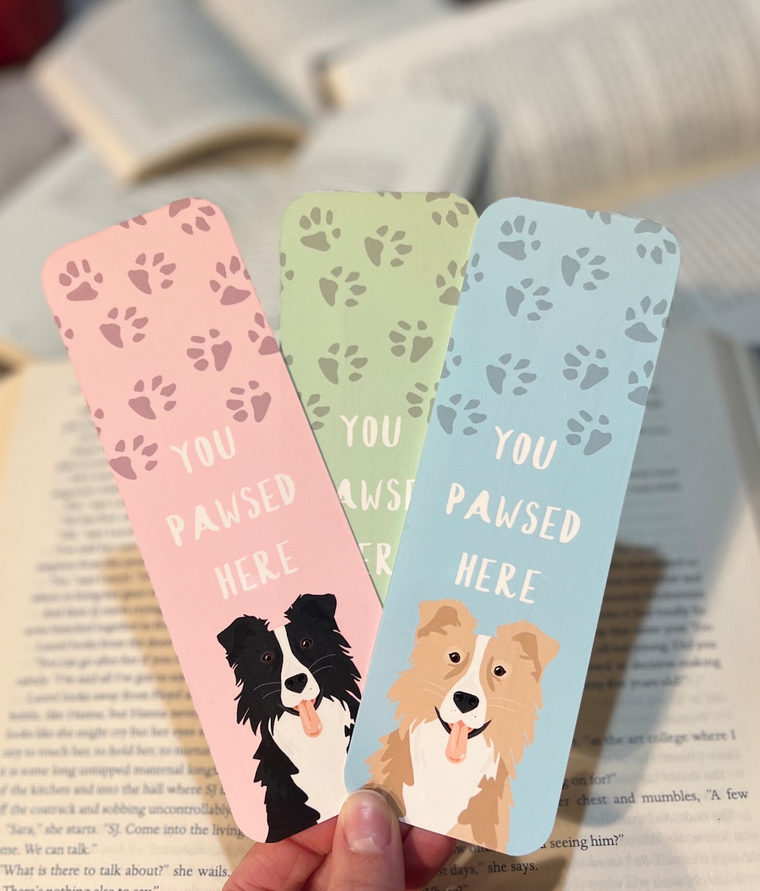 Border Collie Bookmark | Custom Pet Bookmark | Pet Bookmark | Dog ...