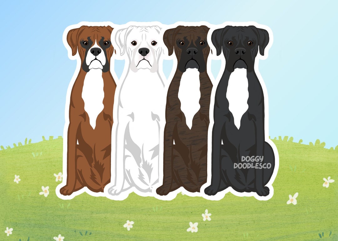 Boxer Die Cut Sticker Waterproof Laptop & Water Bottle Decal - Etsy