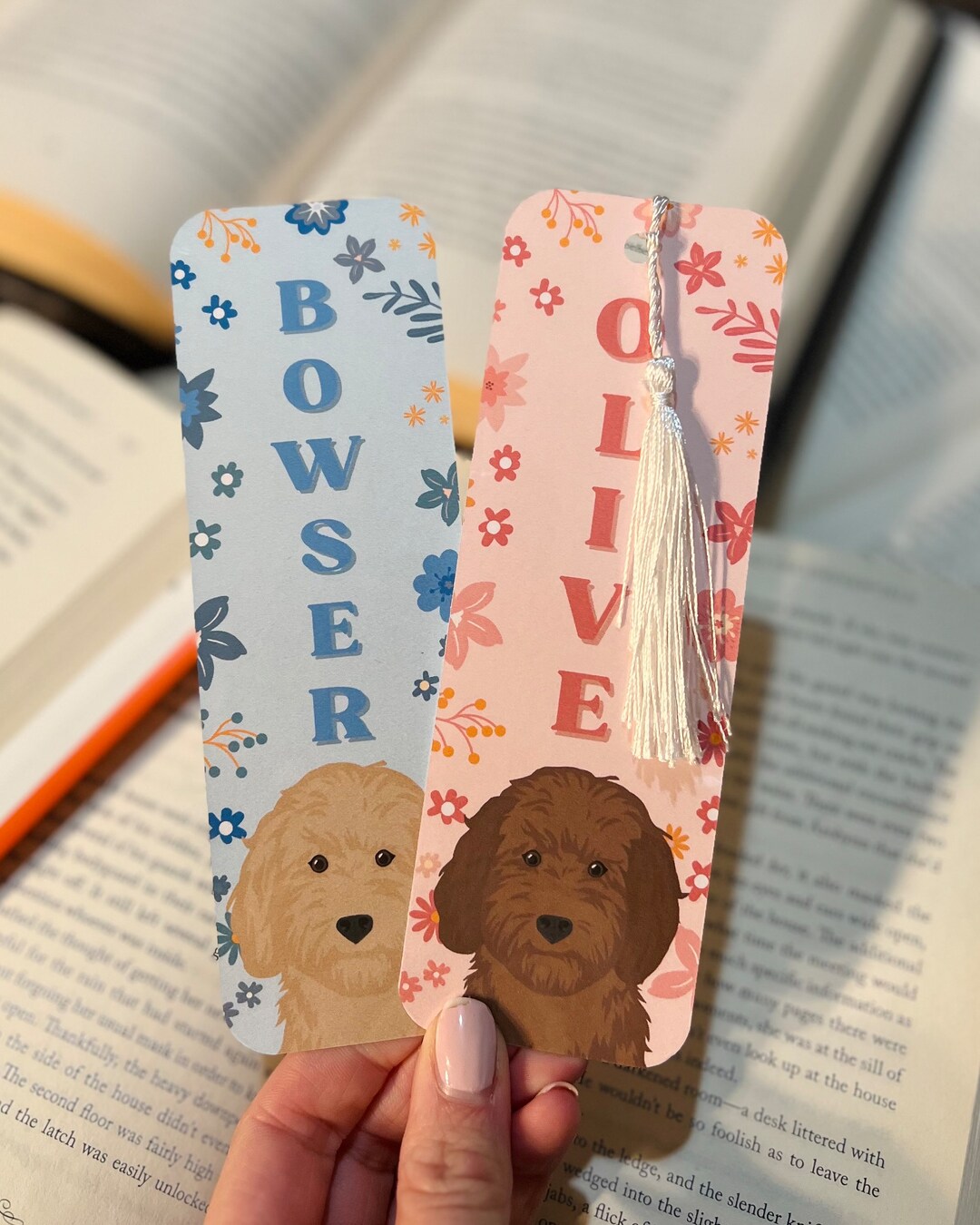 Custom Goldendoodle Bookmark | Custom Pet Bookmark | Pet Bookmark | Dog ...