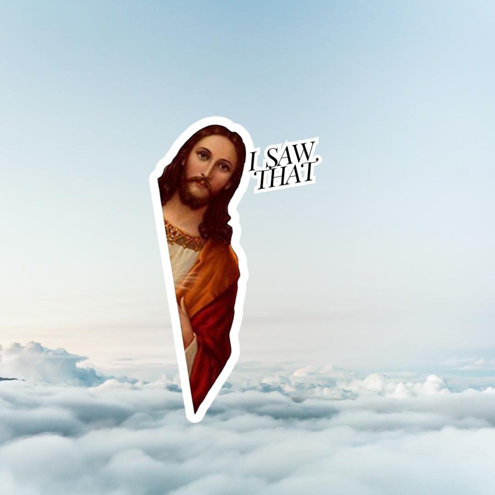 Law Enforcement| I Saw That | Jesus |police Humor| Humor|sticker|jokes ...