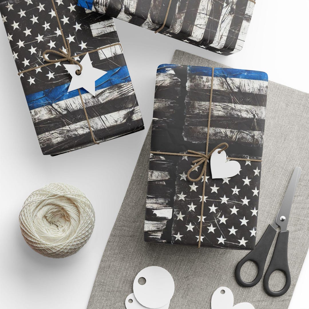 Custom Wrapping Paper Personalized Wrapping Paper Law Enforcement ...