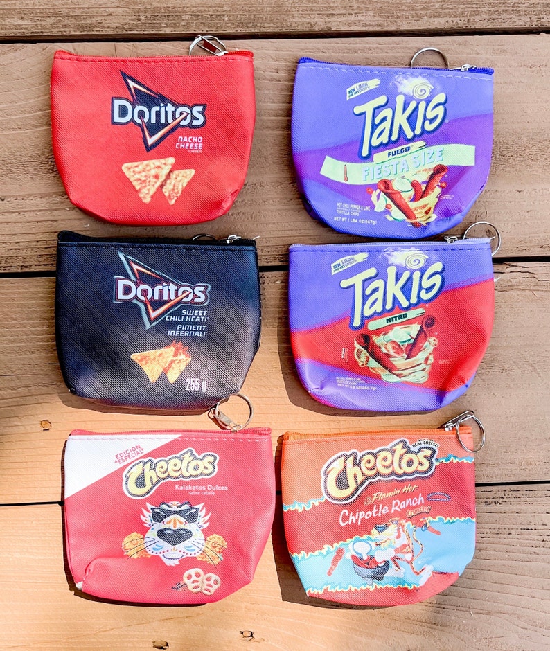 Flamin Hot Cheetos Zippered Coin Purse Pouch Mexican Chips & Snacks ...