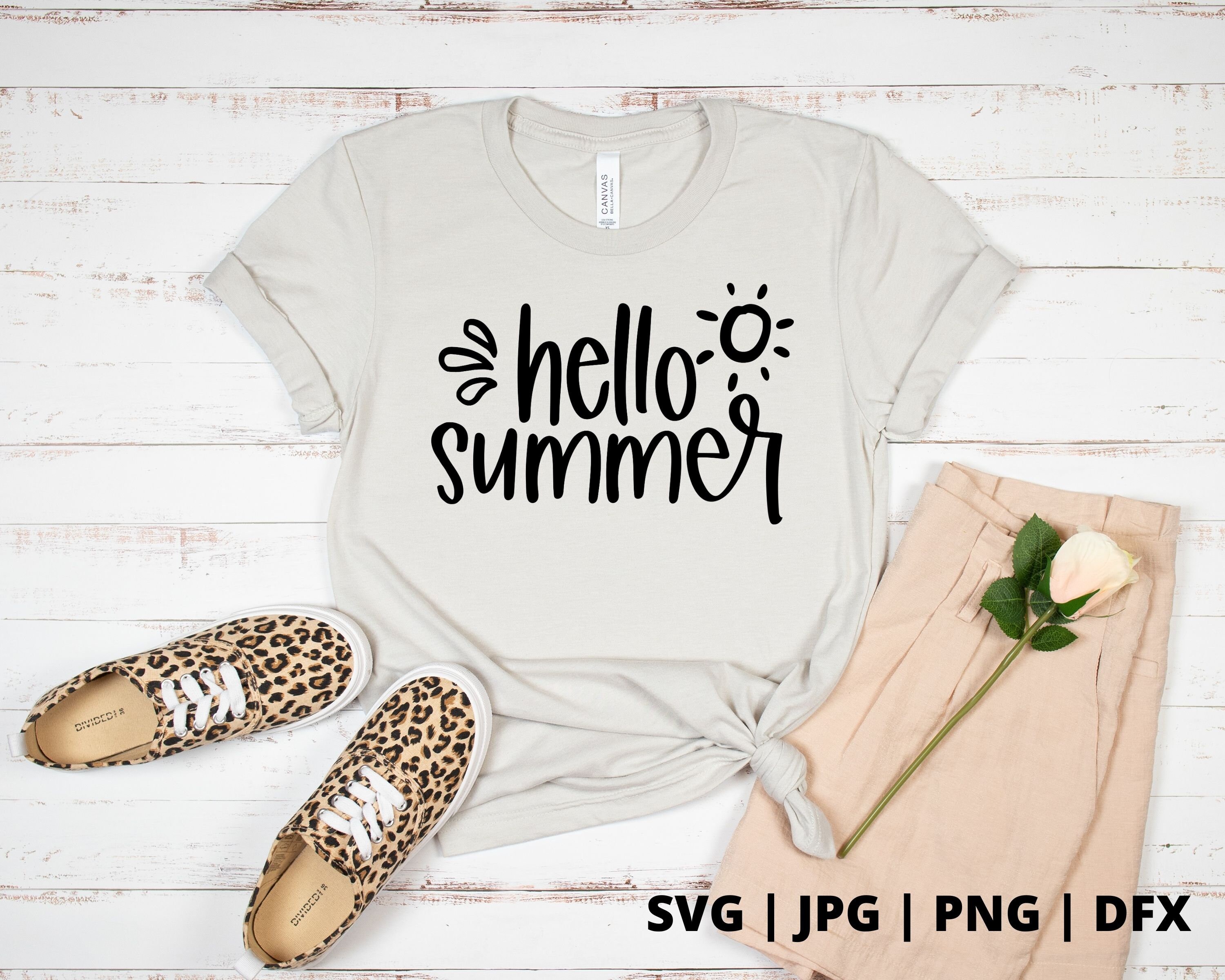Hello Summer SVG Summer Svg Beach Svg Summer Sign Svg Summertime Svg ...