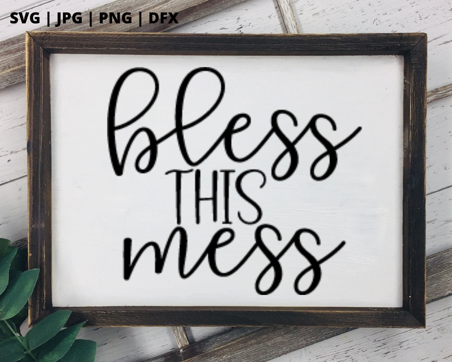 Bless This Mess SVG Blessed Svg Messy Svg - Etsy