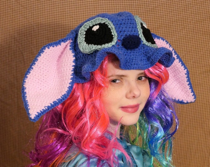 Alien Crochet Bucket Hat Crochet Angel Beanie Character - Etsy