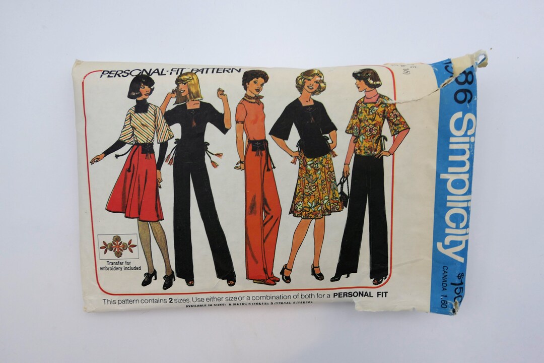 Simplicity Sewing Pattern 7586 Top, Skirt, Pants, Bag Sewing Pattern ...