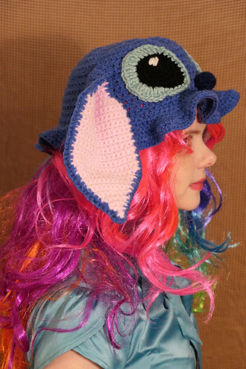 Alien Crochet Bucket Hat Crochet Angel Beanie Character - Etsy