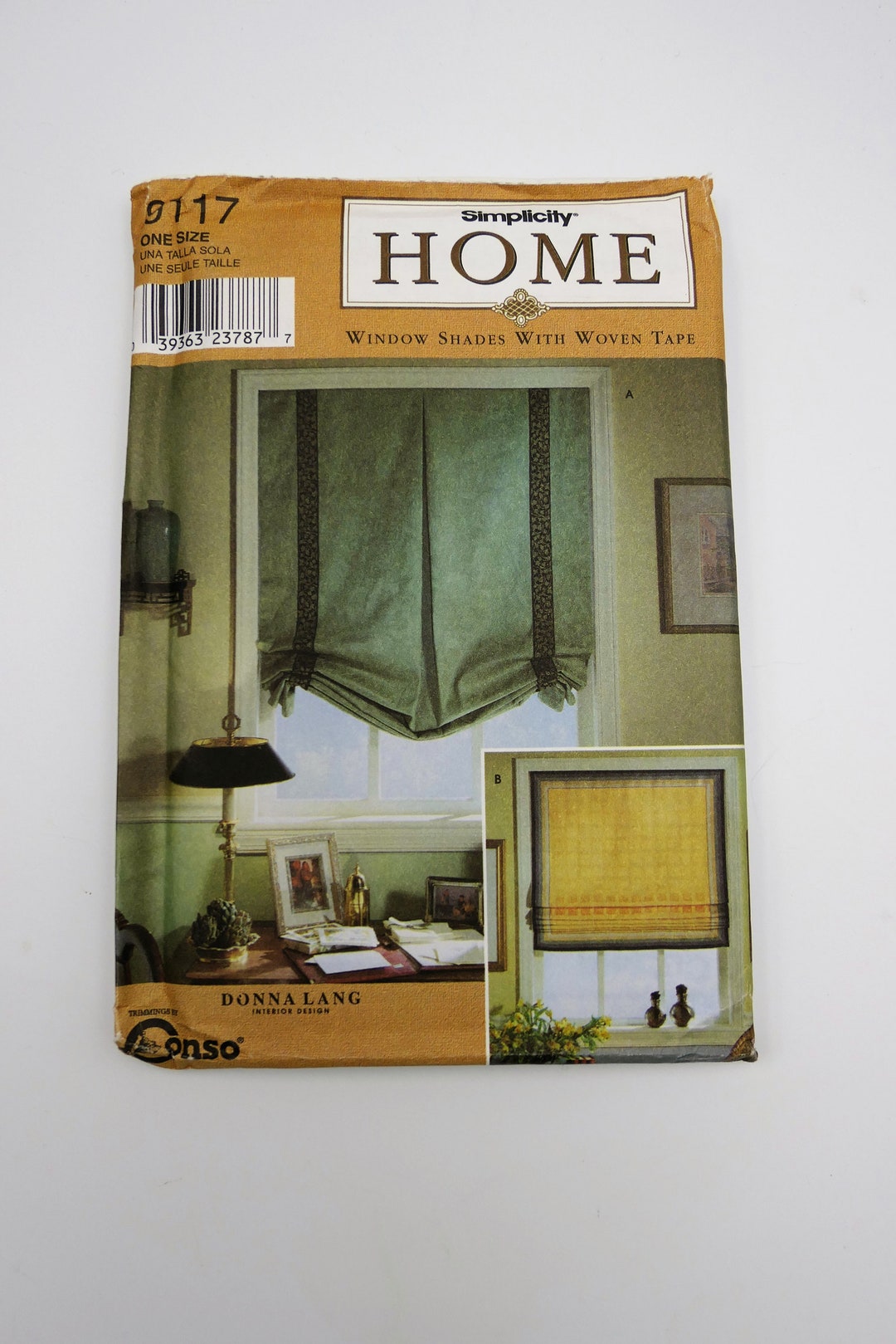 Simplicity 9117 Curtain Sewing Pattern | Window Shade Sewing Pattern ...