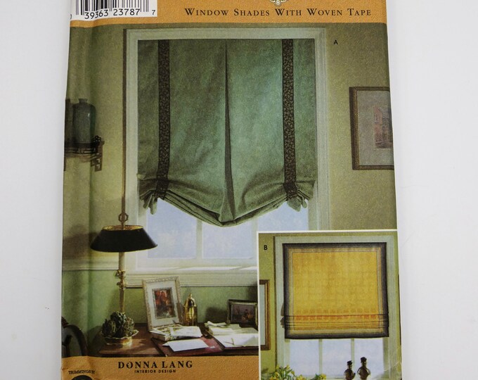 Simplicity 9117 Curtain Sewing Pattern | Window Shade Sewing Pattern ...