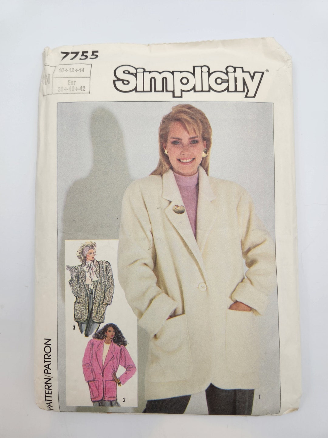 Simplicity Sewing Pattern 7755 Jacket or Coat Sewing Pattern Loose Fit ...