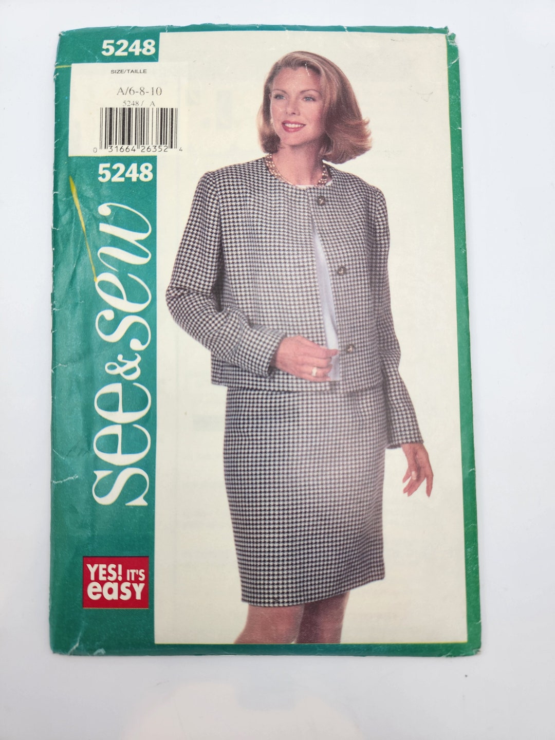 Butterick See and Sew 5248 | 1980s Uncut Sewing Pattern | Size 6-8-10 ...