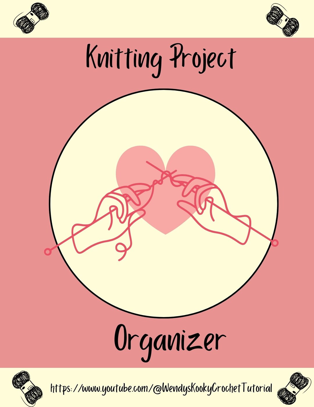 Knitting Project Organizer Printable Pdf To Organize Your Knitting