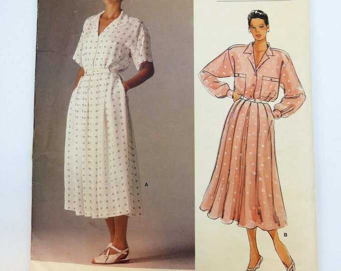 Vogue Dress Sewing Pattern 1525 | Long or Short Sleeve Dress Pattern ...