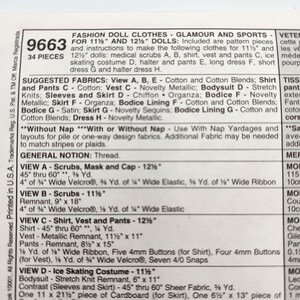 Mccall's Craft Sewing Pattern 9663 Doll Cloths Sewing - Etsy