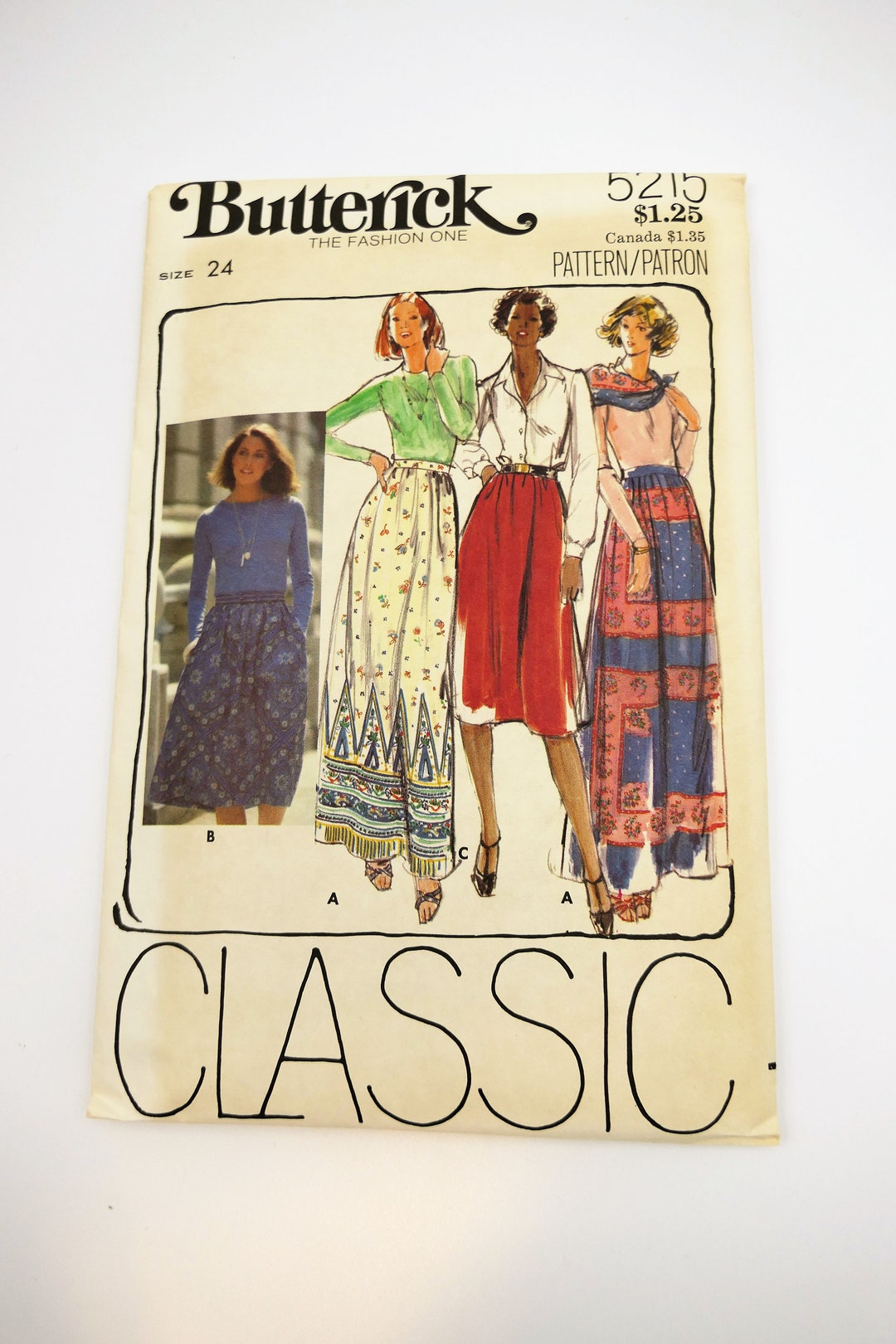 Butterick Skirt Sewing Pattern | 2 Different Lengths for the Skirt ...