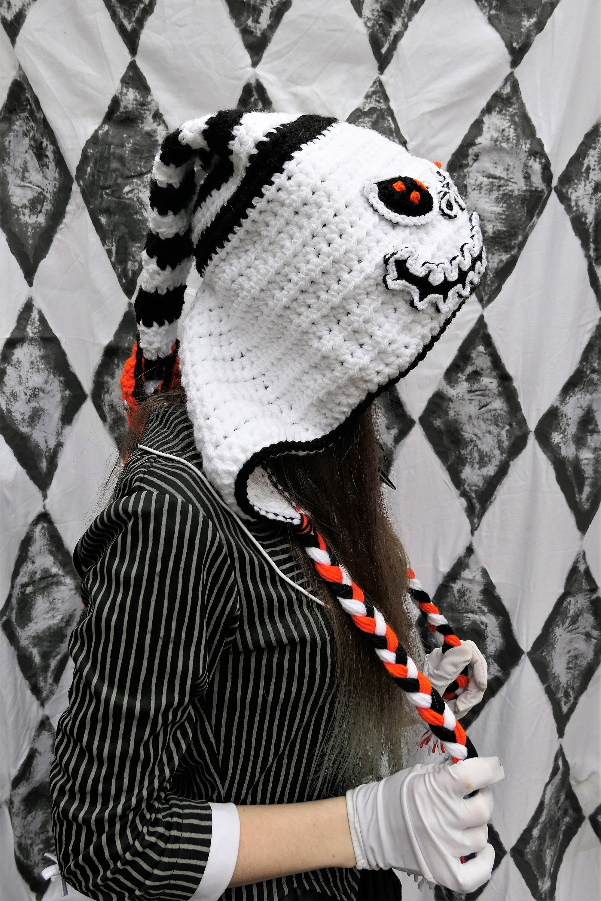 Skeleton Crochet Winter Hood/ Warm Hat Cosplay/ Costume/ | Etsy