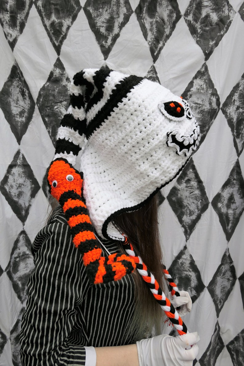 Skeleton Crochet Winter Hood/ Warm Hat Cosplay/ Costume/ | Etsy