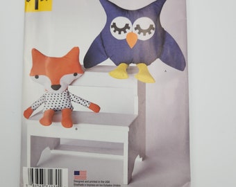Stuffed Animals and Monsters Simplicity 1182 Uncut Sewing - Etsy