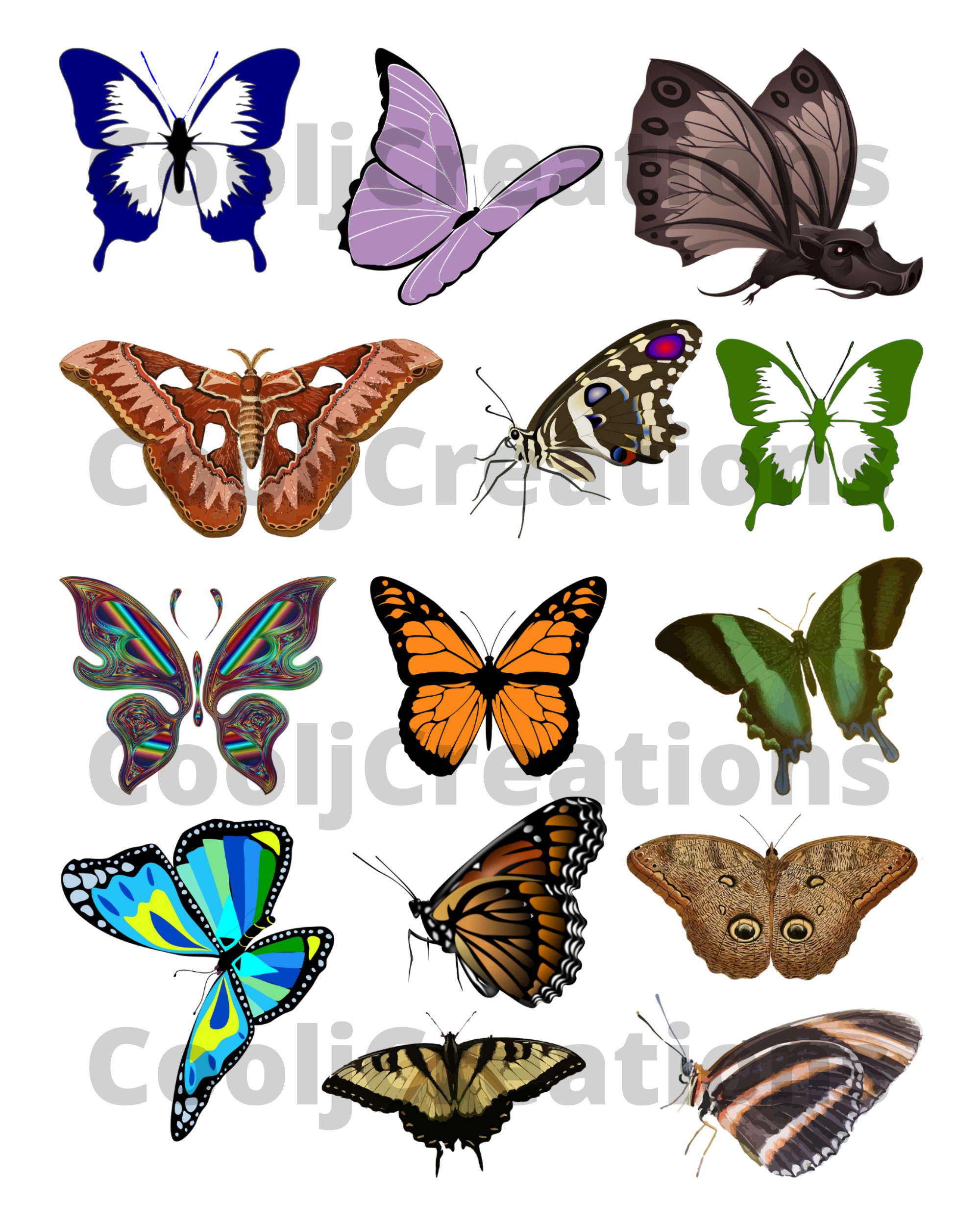 Beautiful Butterfly Clip Art, Butterfly Images, Butterfly Pictures for ...