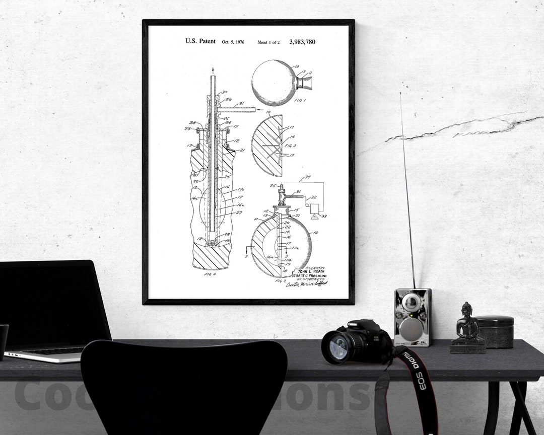 NASA Casting Propellant in Rocket Engine Diagram 1976, Blueprint Art ...