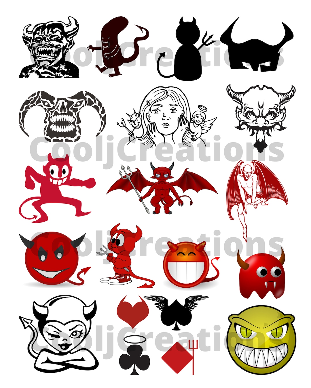 Devils Clip Art, Devil Emojis, Devil Images, Devil Icons for ...