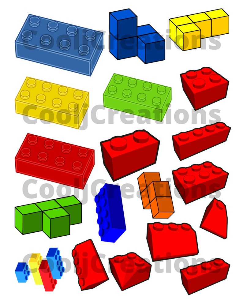 Building Blocks Clip Art, Building Blocks Images, Block Icons for ...