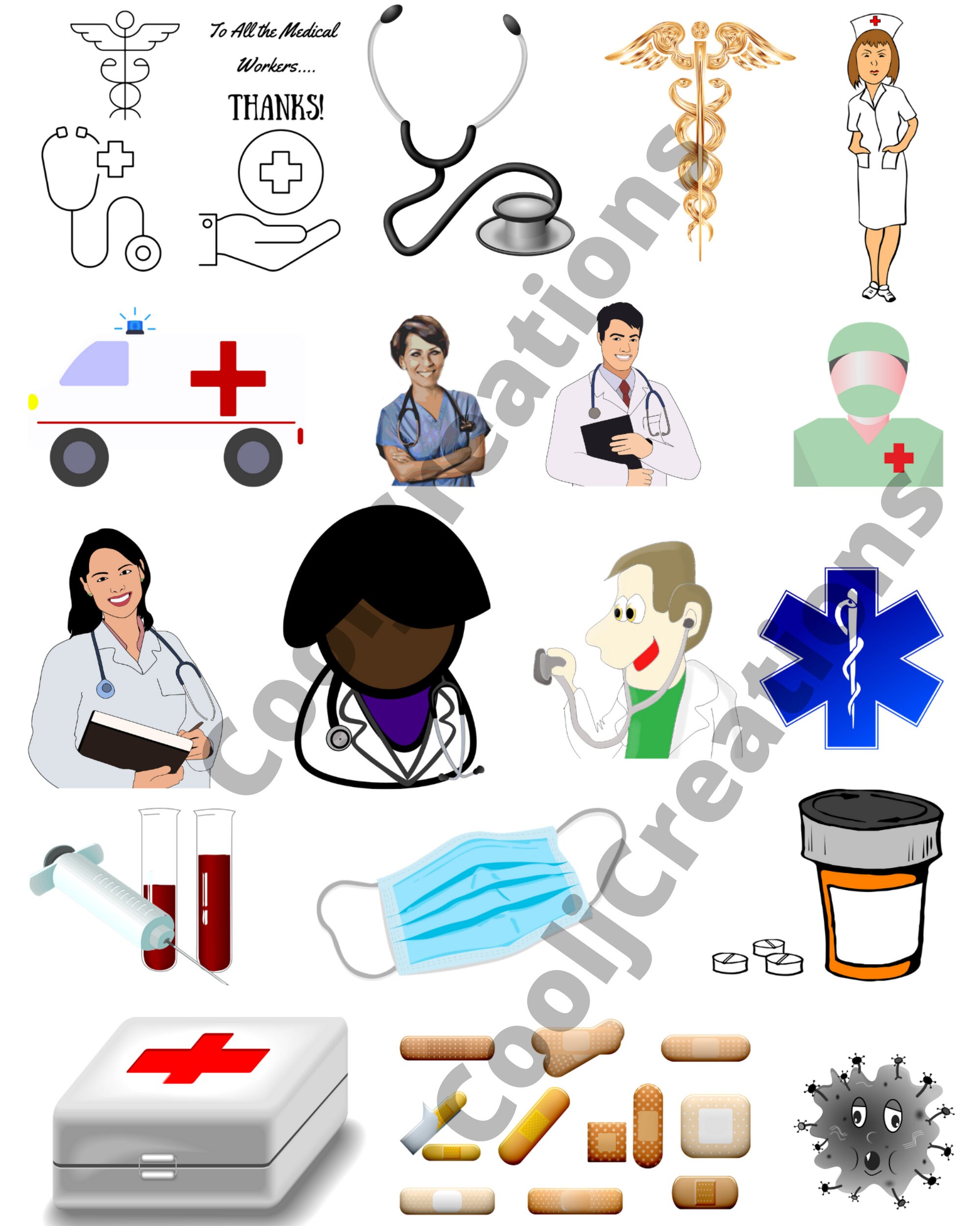 Medical Clipart, Doctor Pictures, Nurses Illustrations, First ...