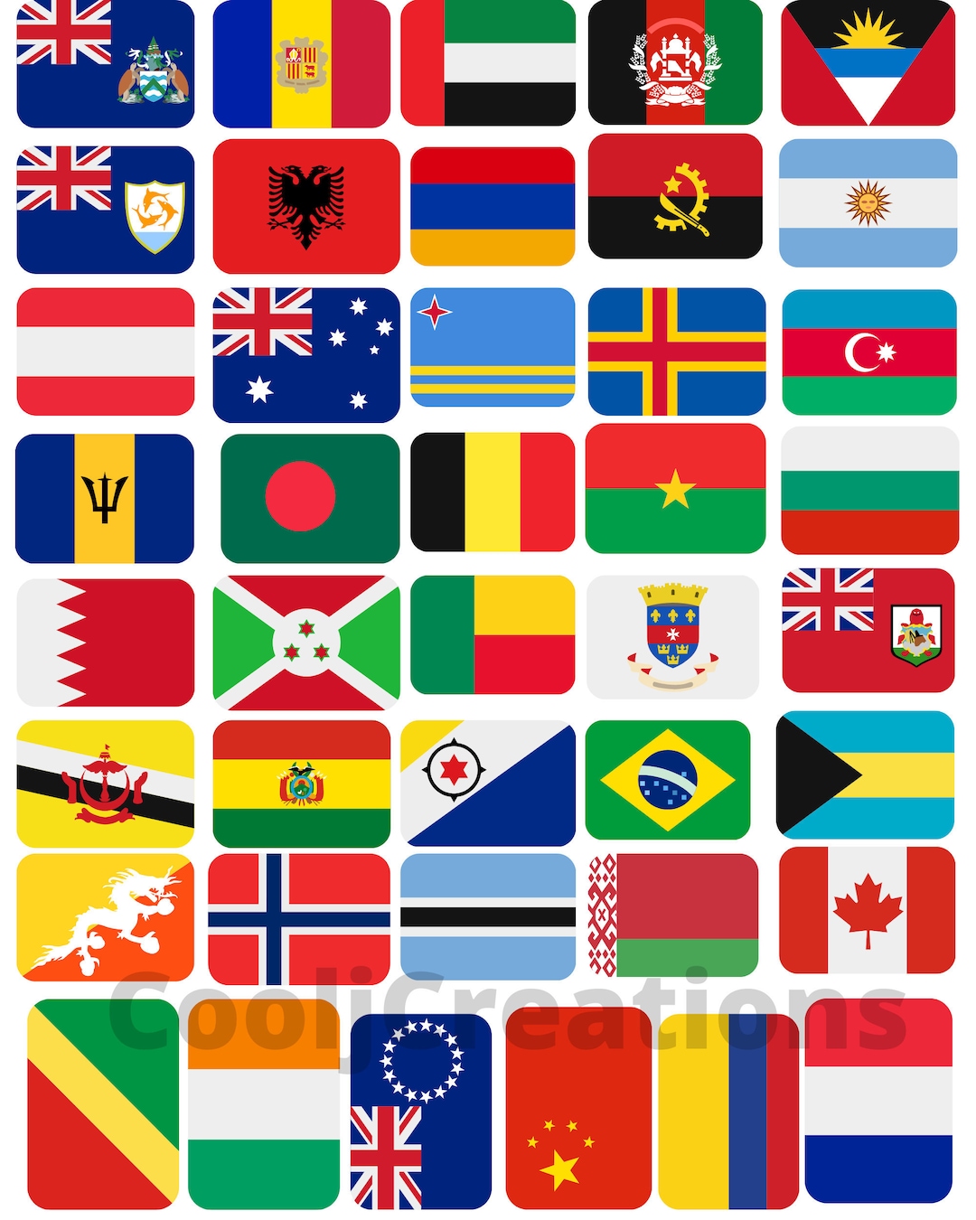 Flags Clip Art, Country Flag Images, Flag Icons for Scrapbooking and ...