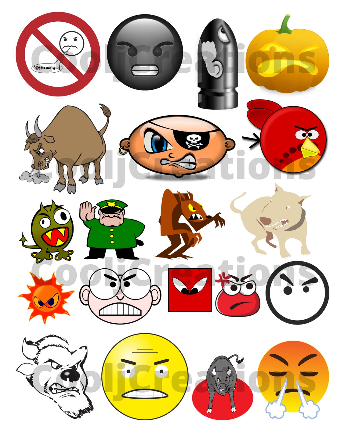 Angry Clip Art, Angry Emojis, Angry Images, Angry Icons for ...