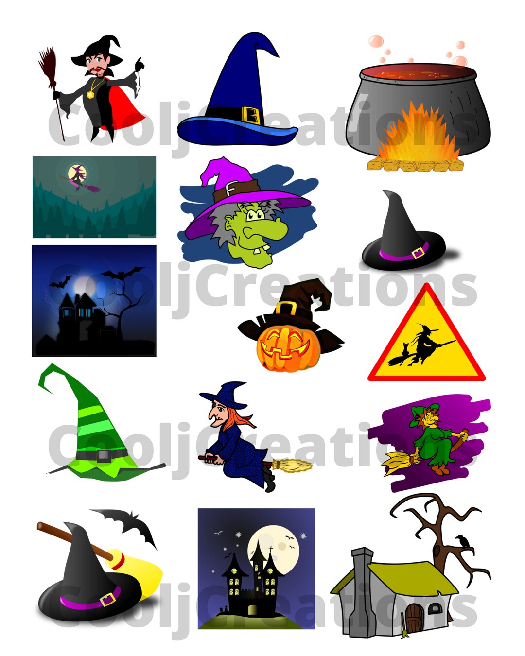 Witches Clipart, Witches Images, Witches Pictures for Scrapbooking ...