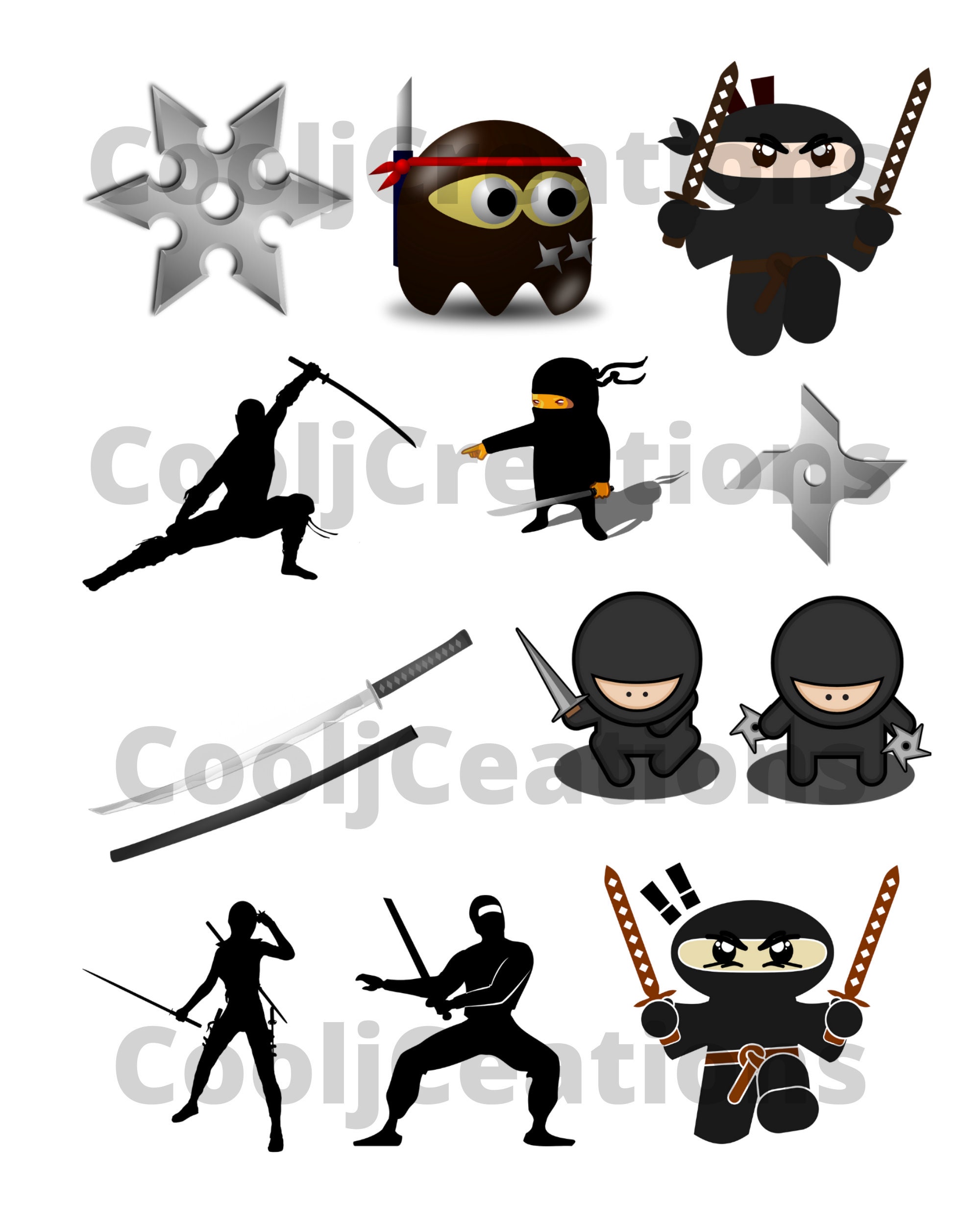 Ninjas Clip Art, Ninja Images, Ninja Icons, Ninja Pictures for ...