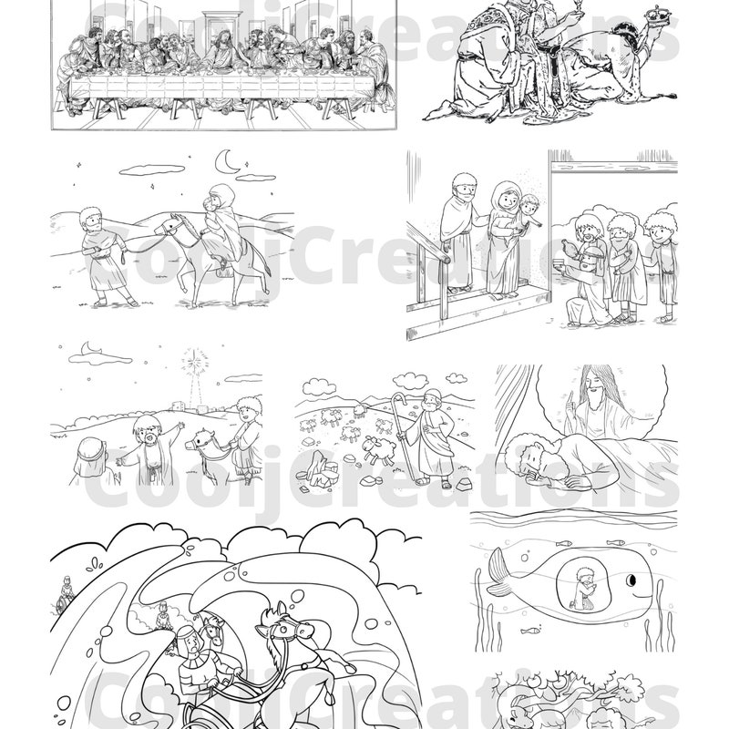 Bible Black and White Clipart - Etsy