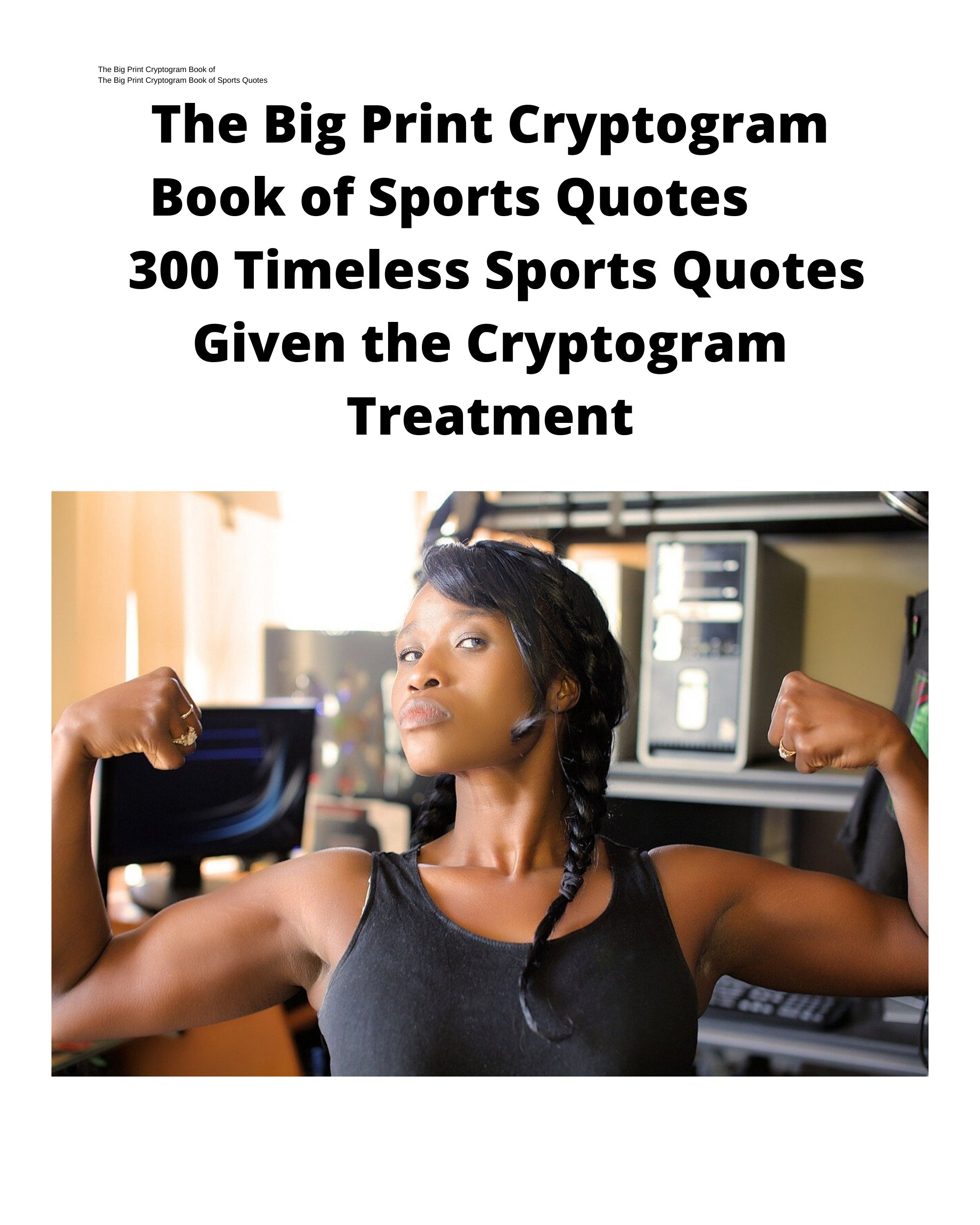 The Big Print Cryptogram Book of Sports Quotes 300 Timeless Sports ...