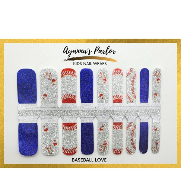 Baseball Nails - Etsy