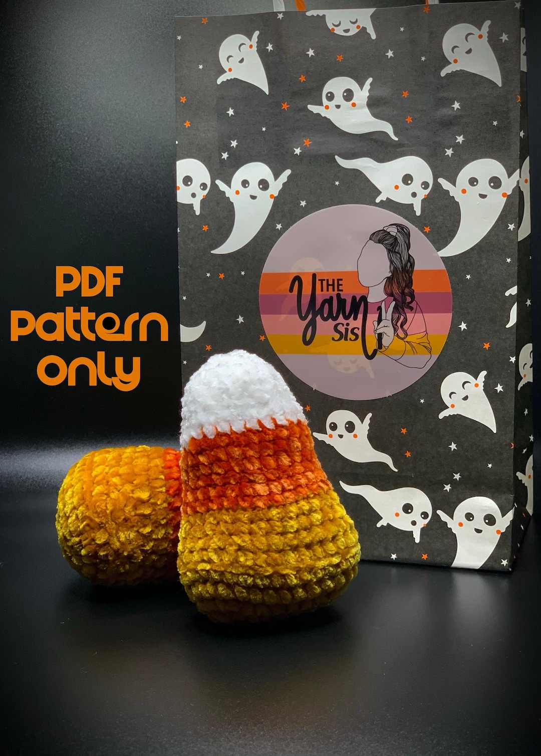 Candy Corn Plush Amigurumi Stress Ball Crochet Pattern - Etsy
