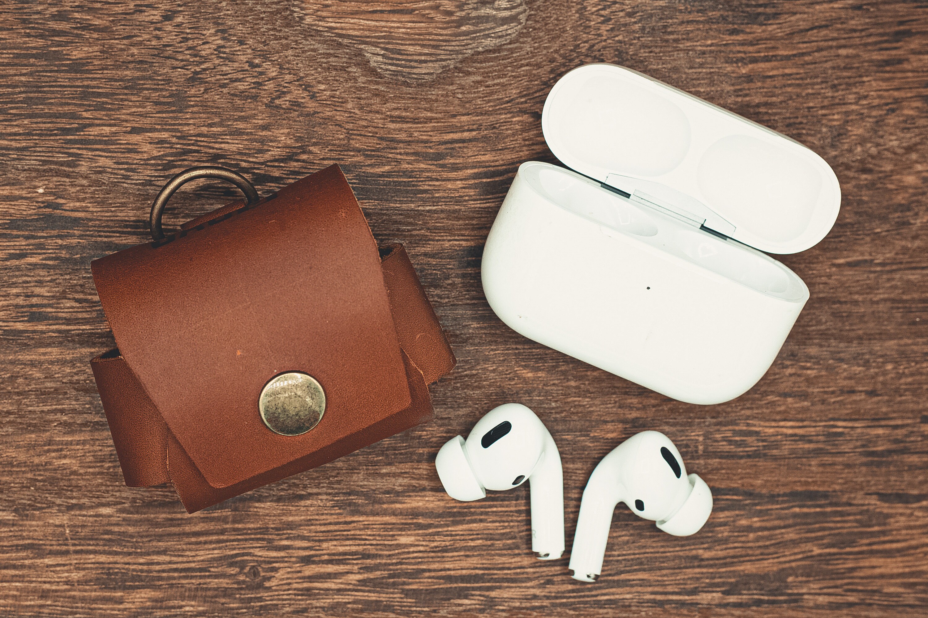 Leather AirPod PRO Case, AirPod PRO Cover, Unique Earpod Case in Dark ...