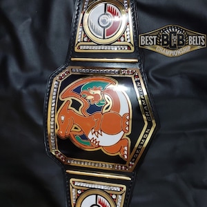 Personalized Charizard Pokémon Championship Belt With Pokeball ...